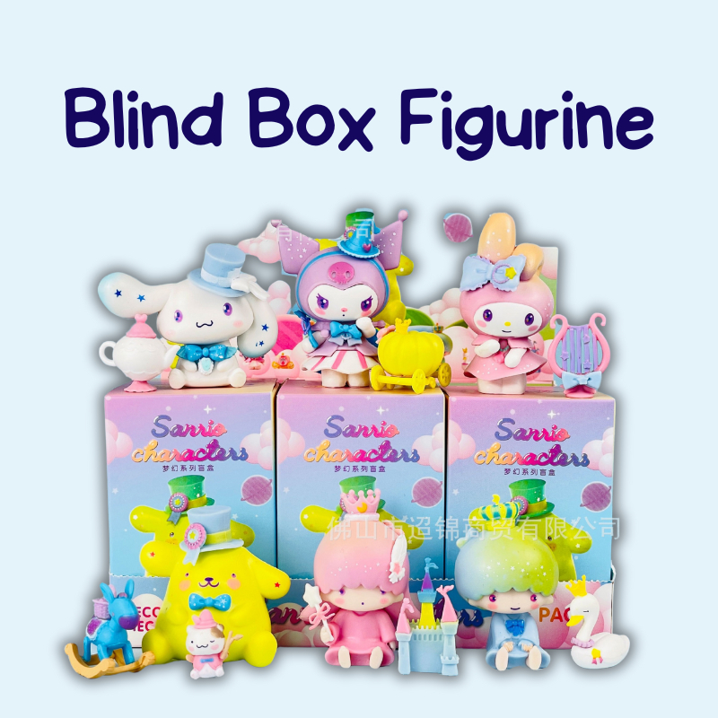 Cute Figurine Blind Box/ Sanrio Blind Box/ Kuromi Blind Box | Shopee ...
