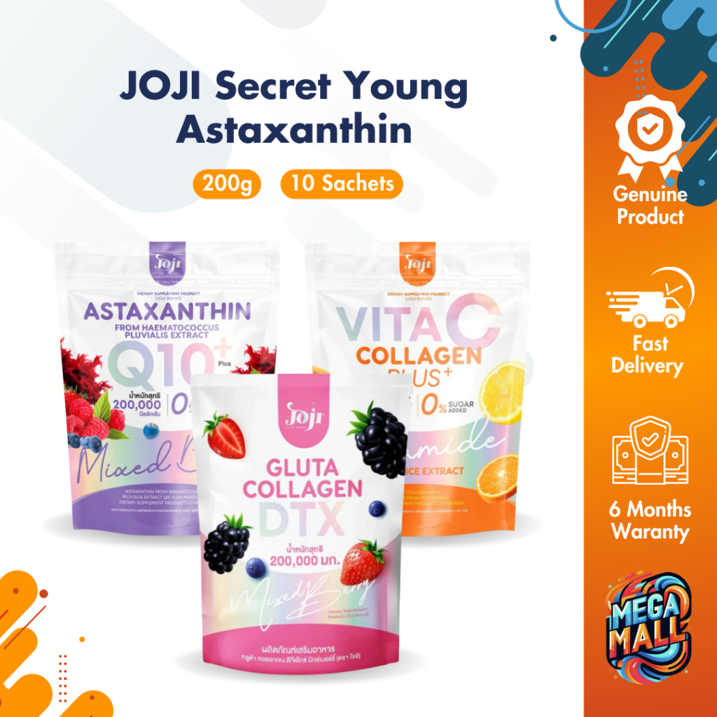 JOJI Secret Young Astaxanthin, Vita C Collagen Plus & Gluta Collagen ...