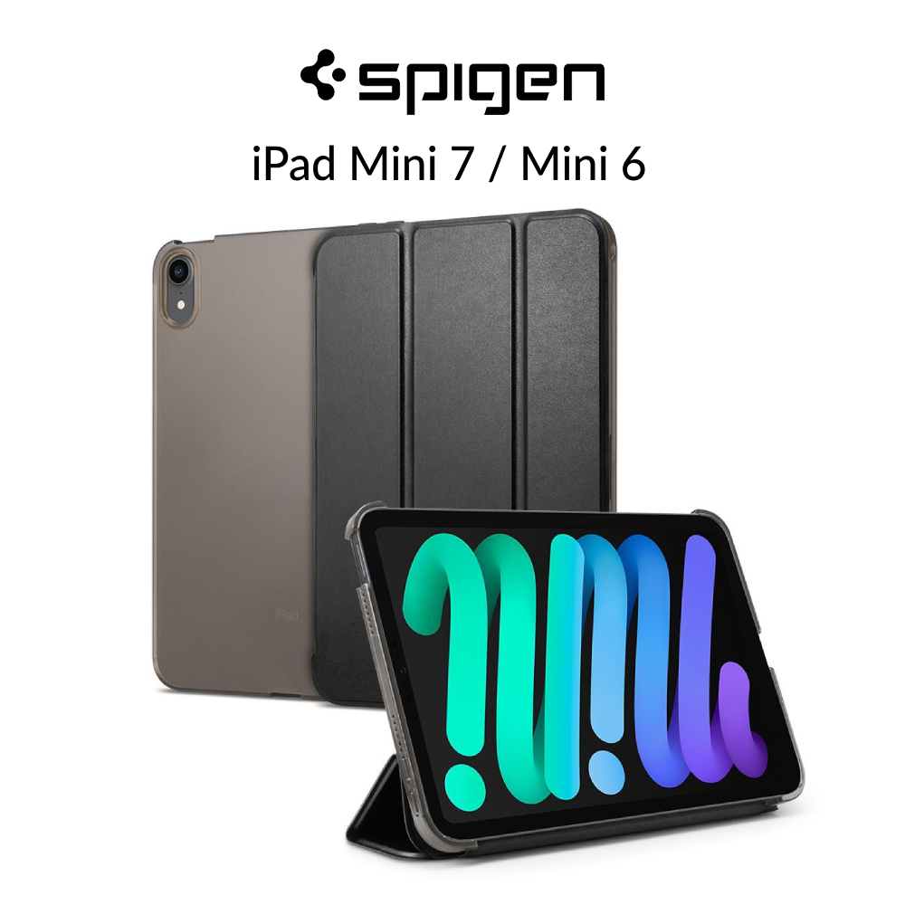 Spigen iPad Mini 7 Case (2024) / iPad Mini 6 Cover (2021) Smart Fold ...