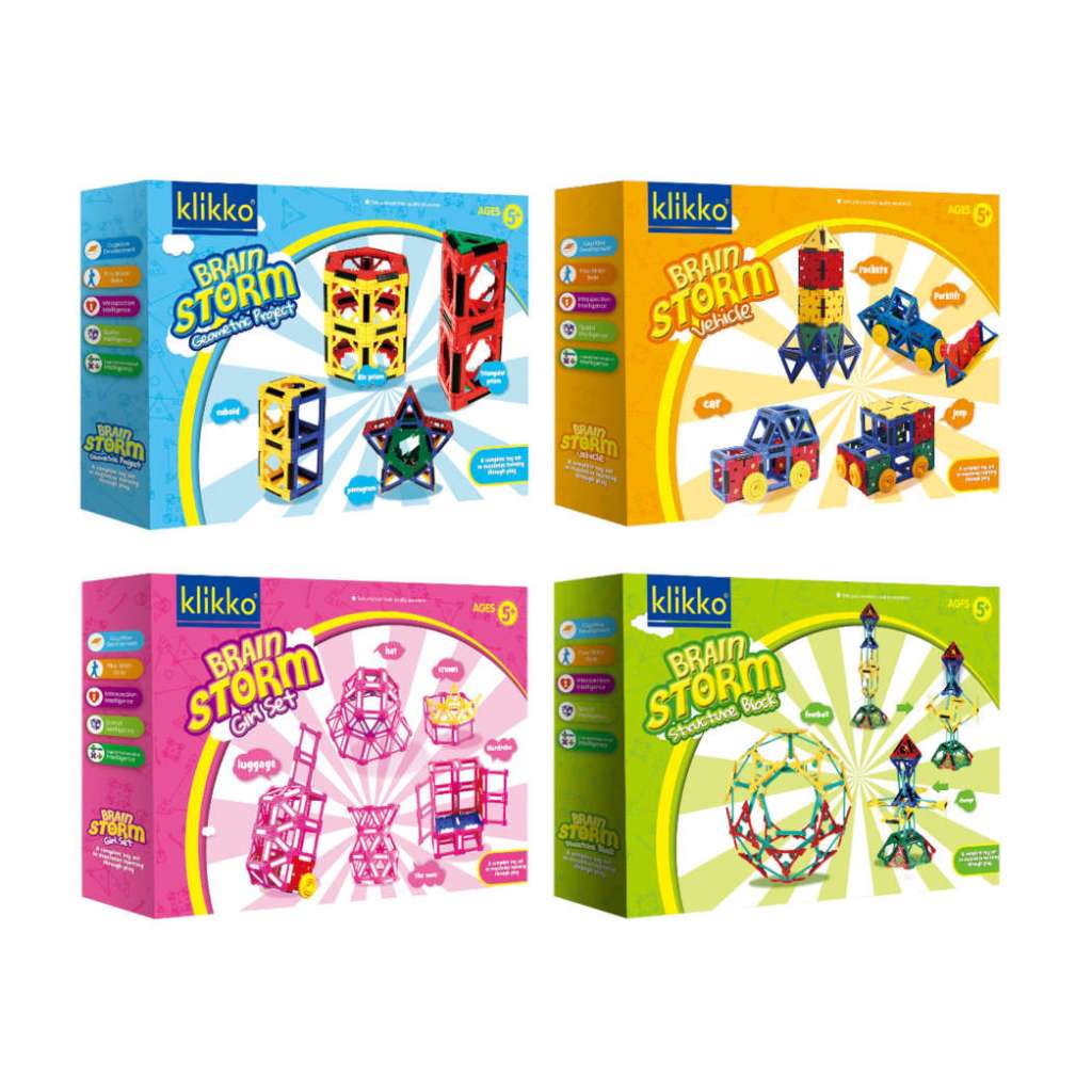 Klikko Bundle (Geometric Project, Vehicle Set, Girl Set and Structure Block) | Shopee Singapore