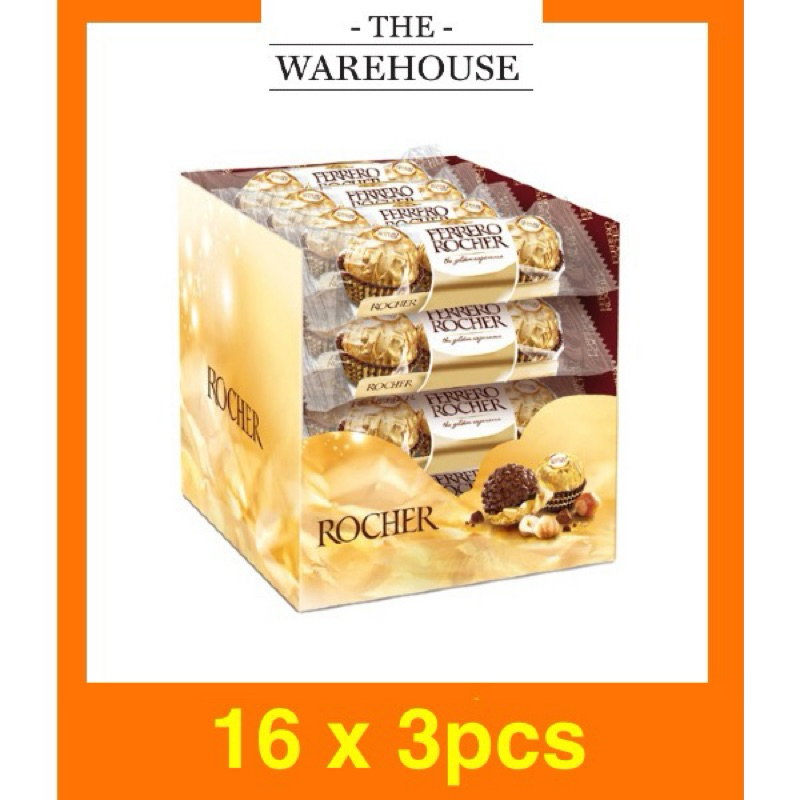 Ferrero Rocher Chocolate T3 - [Halal] 16 x 3pcs (Local Stock) | Shopee ...