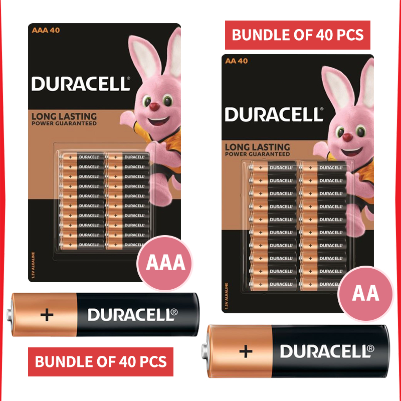 DURACELL ALKALINE BATTERY (AAA 40ea) | Expiration date : 2034 | Shopee ...