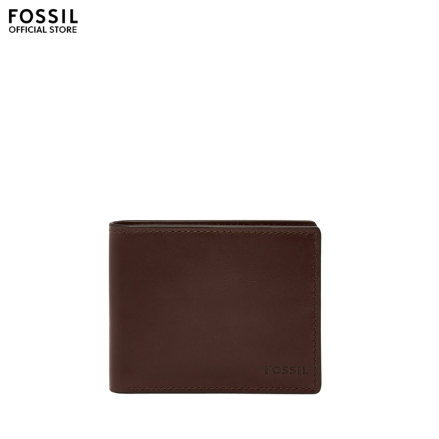 Fossil Men's Derrick Wallet Folding in half ( ML4703201 ) - Brown ...
