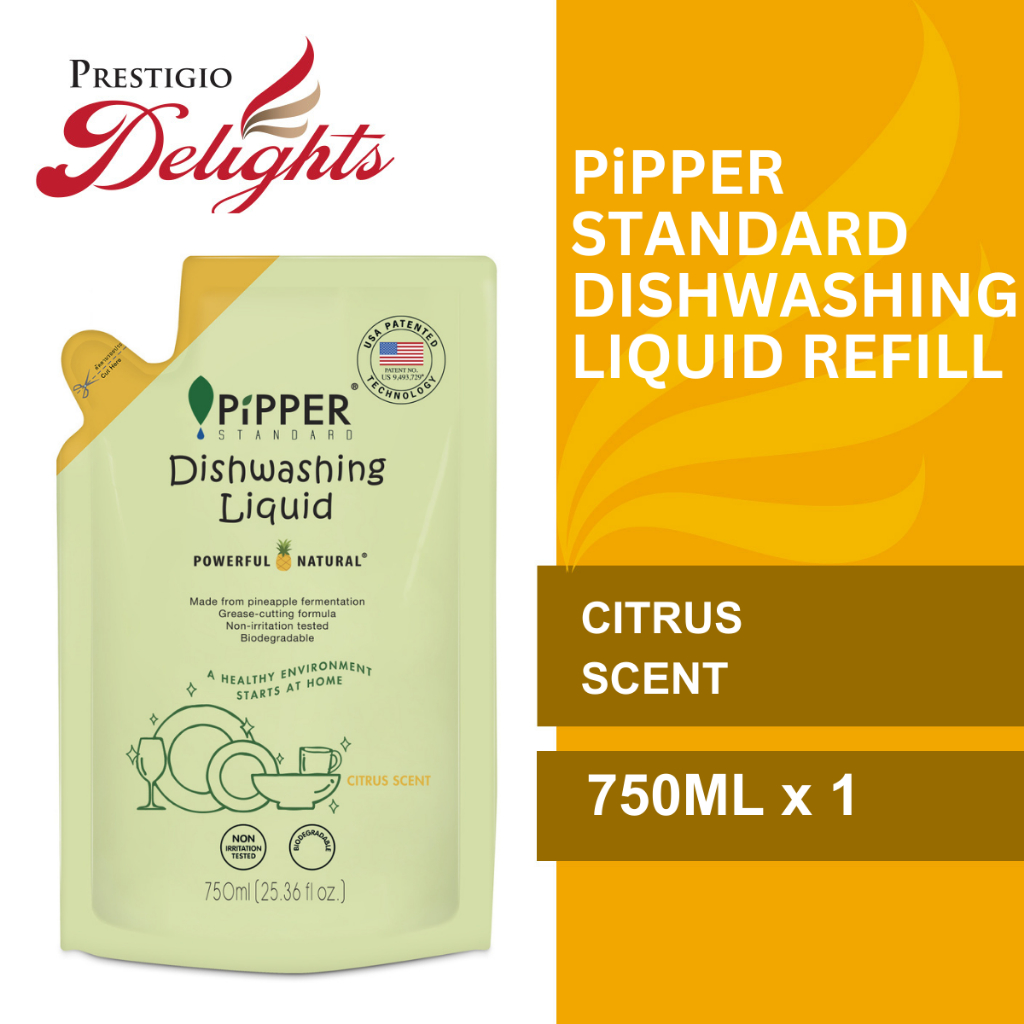 Pipper Standard Dish Washing Liquid Citrus Refill 750ml | Shopee Singapore