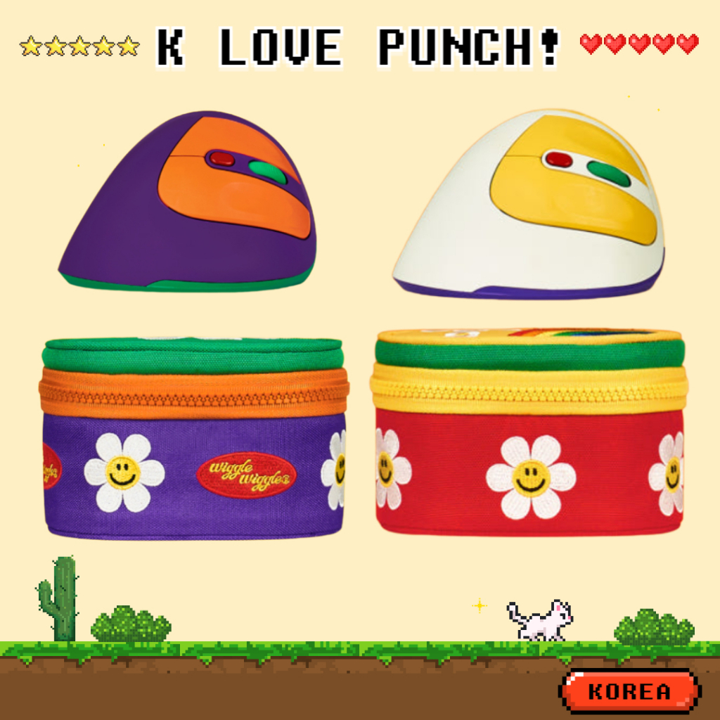 Wiggle Wiggle x ABKO Wireless Vertical Mouse (2type) | Shopee Singapore