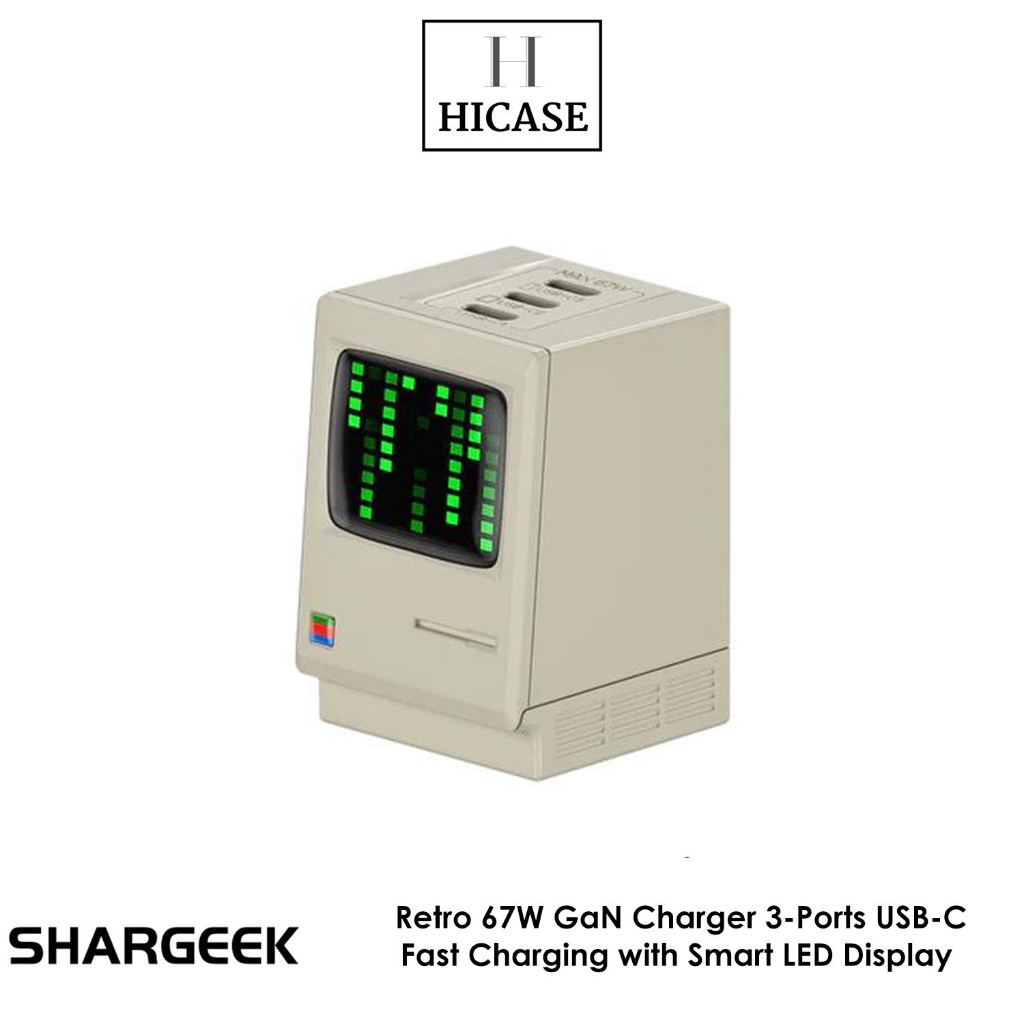 Sharge (Shargeek) Retro 67W GaN Charger 3-Ports USB-C Fast Charging ...