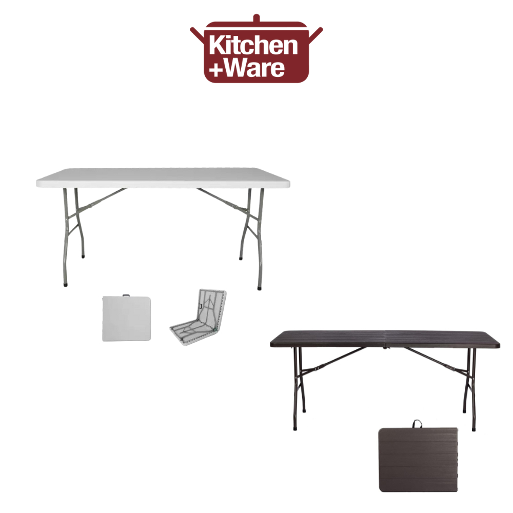 HDPE Folding Table Rectangular L180 x W75 x H74 cm | Max Load 150KGs ...