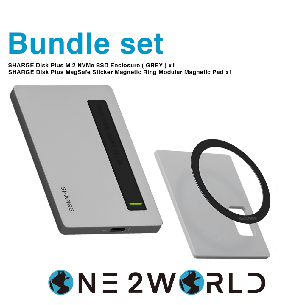 SHARGE Disk Plus M.2 NVMe SSD Enclosure with Active Cooling System ...