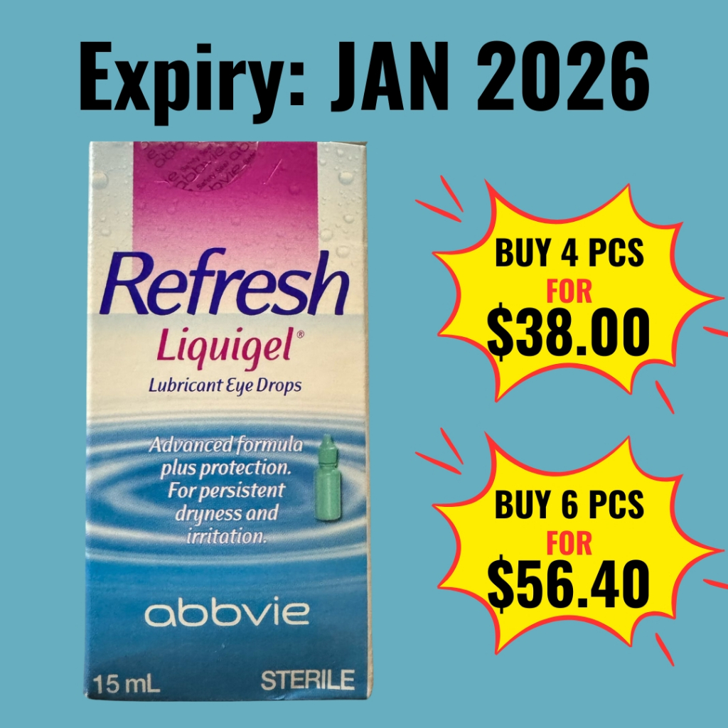 Refresh Liquigel 15ml Lubricant Eye Drops Eye Dryness and Irritation ...