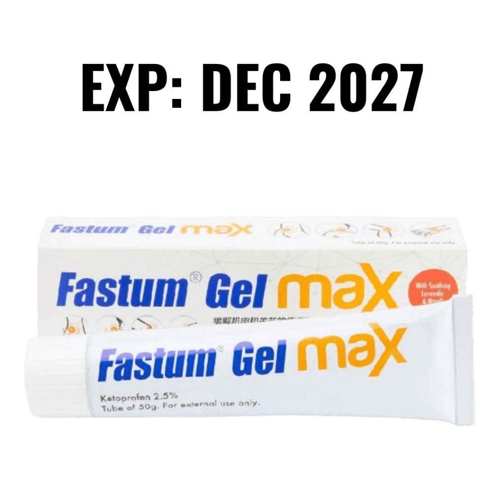 Fastum Gel Max Muscle Joint Pain 50g Rheumatic Tiger Balm Voren Bengay ...