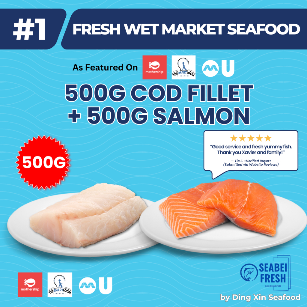 [Seabei Fresh] Premium Cod Fillet & Fresh Non-Frozen Atlantic Salmon ...