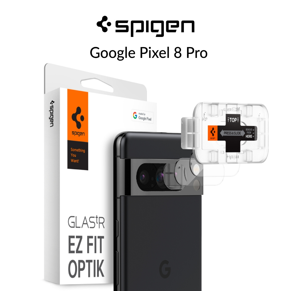 [2 Pack] Spigen Google Pixel 8 Pro Lens Protector EZ Fit Optik Pro ...