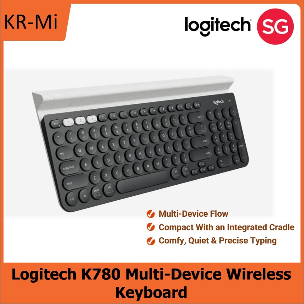 Logitech K780 Multi-Device Wireless Keyboard (1 Year Logitech Warranty ...