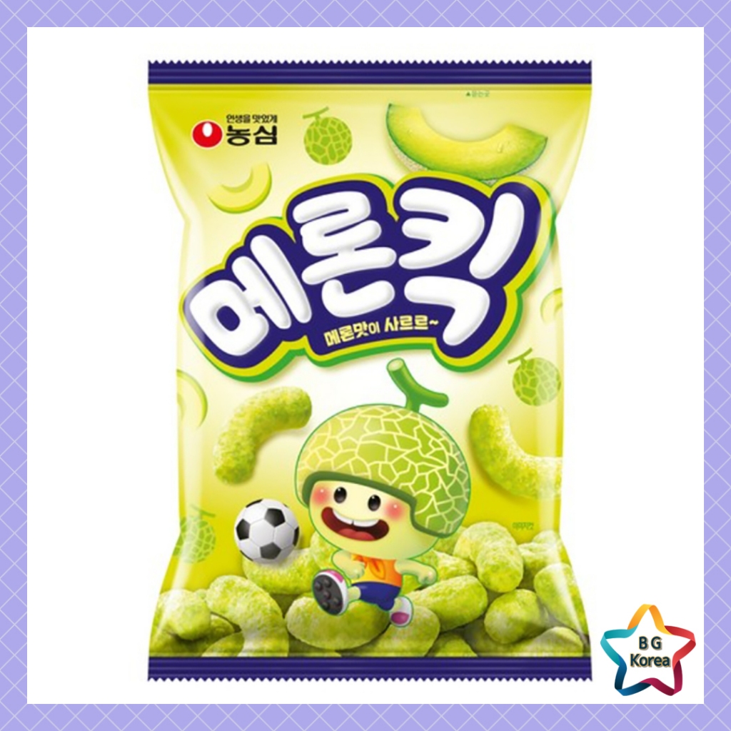 Nongshim Melon Kick Snack – Sweet & Salty Crunchy Melon Flavored Corn ...