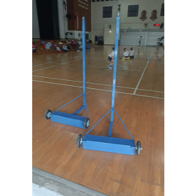 (SG Stock) Portable Movable Badminton Pole Badminton Post with wheels ...