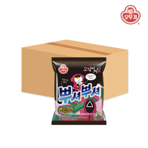 Ottogi Pusher Pusher Butter Grilled Squid Flavor 90g x 24 Squid Game ...