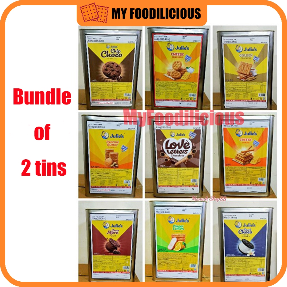 Julie's Tin Biscuit Love Letter/Peanut Butter/Cheese Cracker/Cheese ...