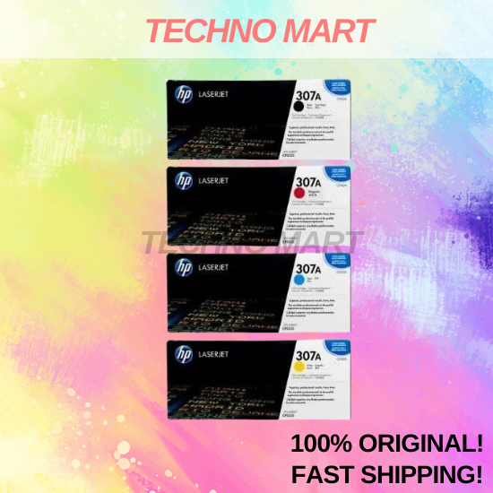 [SG Local Stock] Original HP 307A Black (CE740A) Cyan (CE741A) Magenta ...