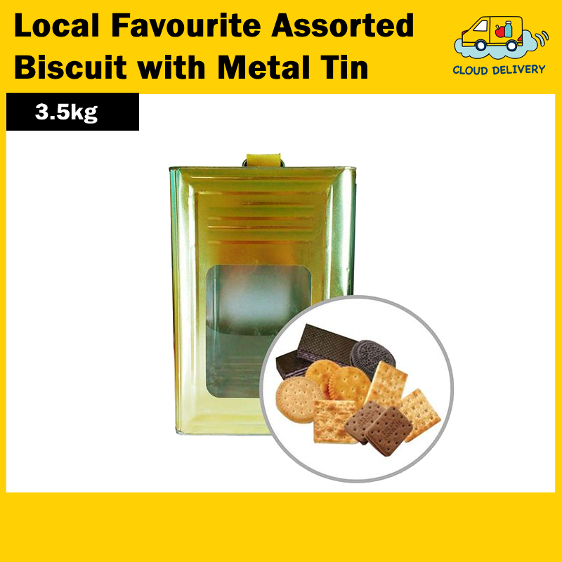 Local Assorted Biscuit with Metal Tin , 3.5kg | Shopee Singapore