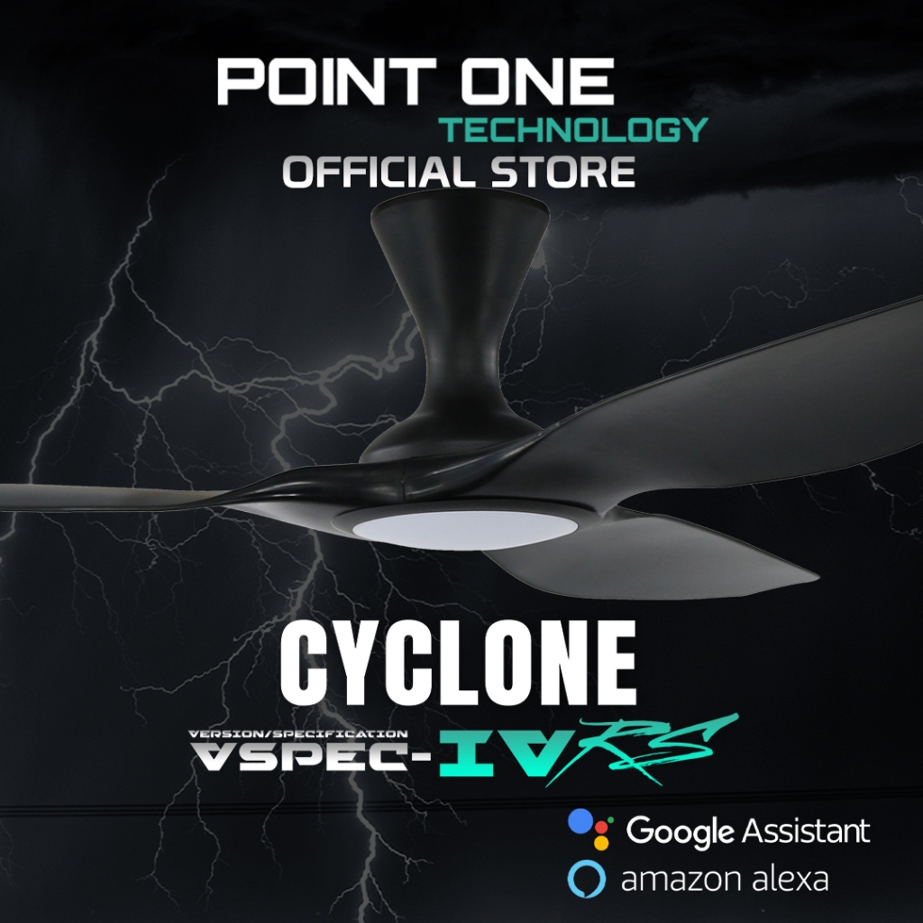 Cyclone VSPEC-IV RS (46"/52"/60") Carbon Black // Built-in SMART ...