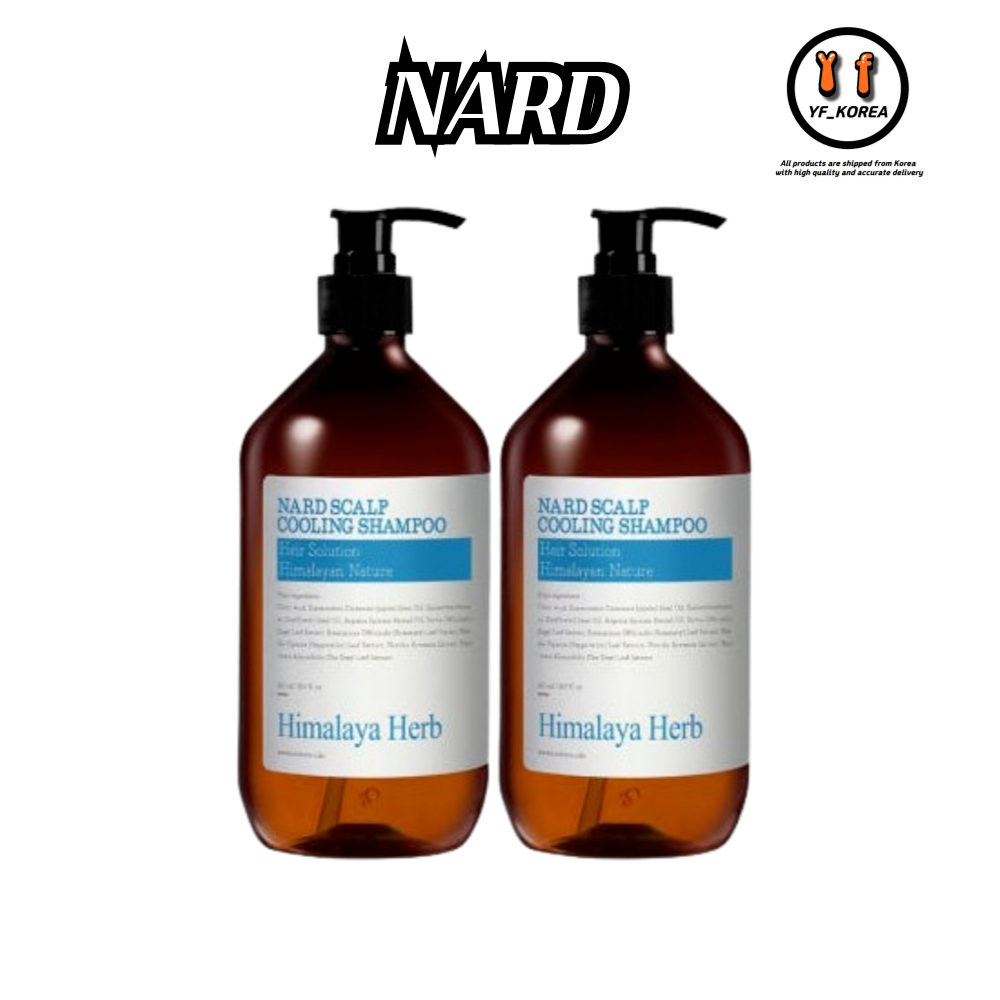 [1+1] Nard Cool Shampoo for Oily Scalp – Peppermint & Menthol Cooling Relief 500ml / 1000ml ...