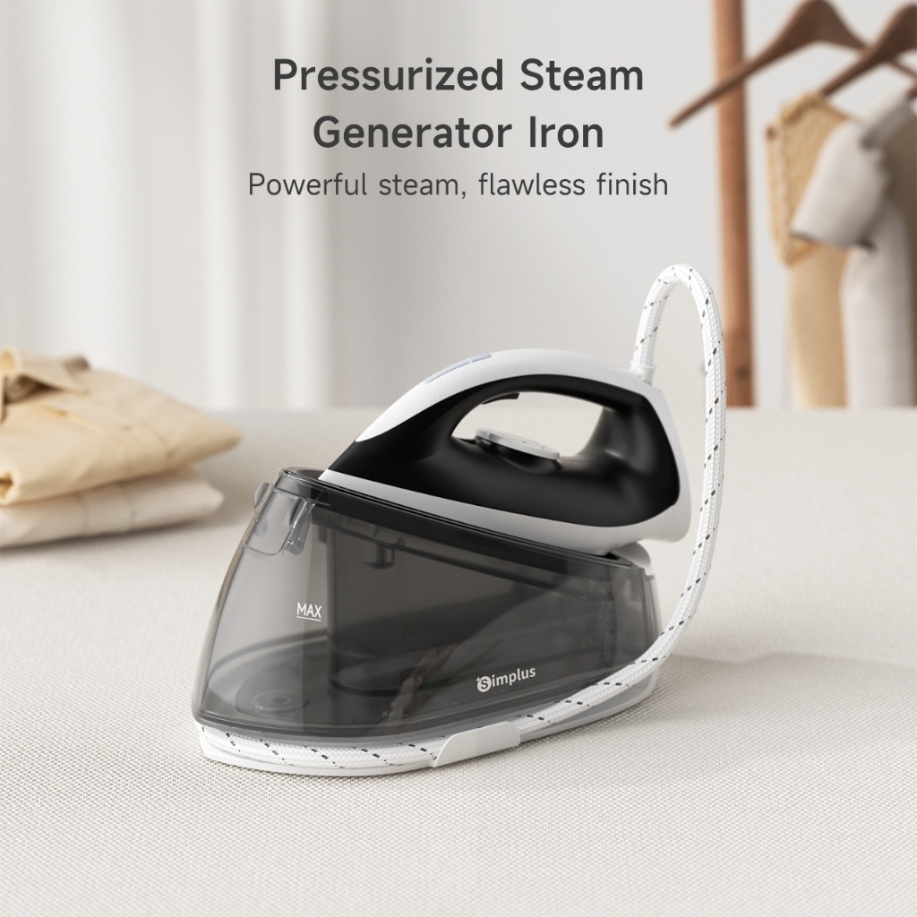 Simplus Steam Iron Intelligent Pressurized Steam Generator Anti-Burn ...