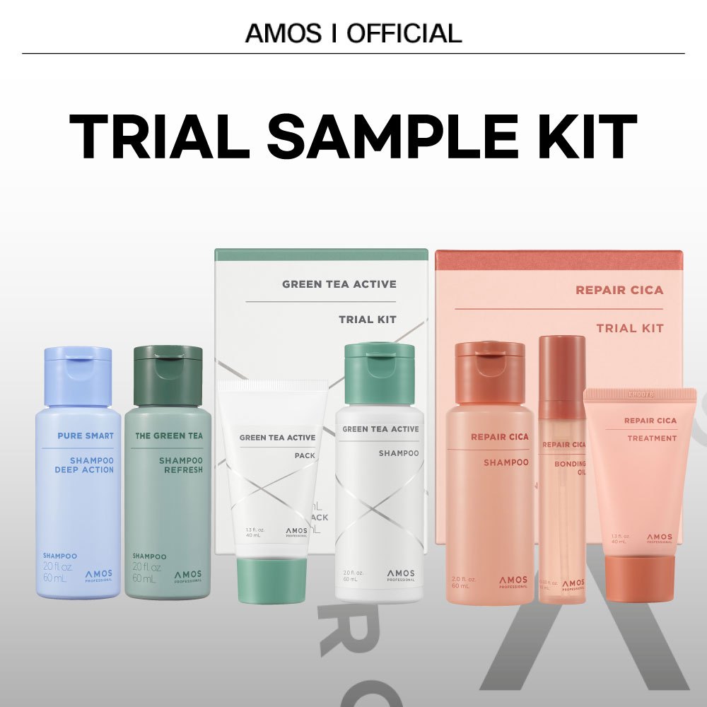 [AMOS PROFESSIONAL] Mini Size sample Collection (Shampoo, Treatment ...