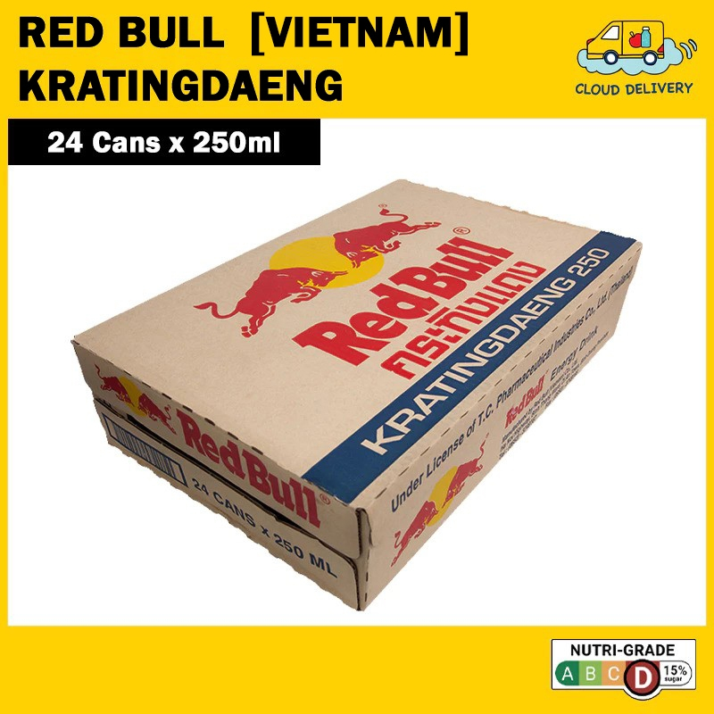 Red Bull Kratingdaeng Energy Drink (24 x 250ml) , [VIETNAM] | Shopee ...