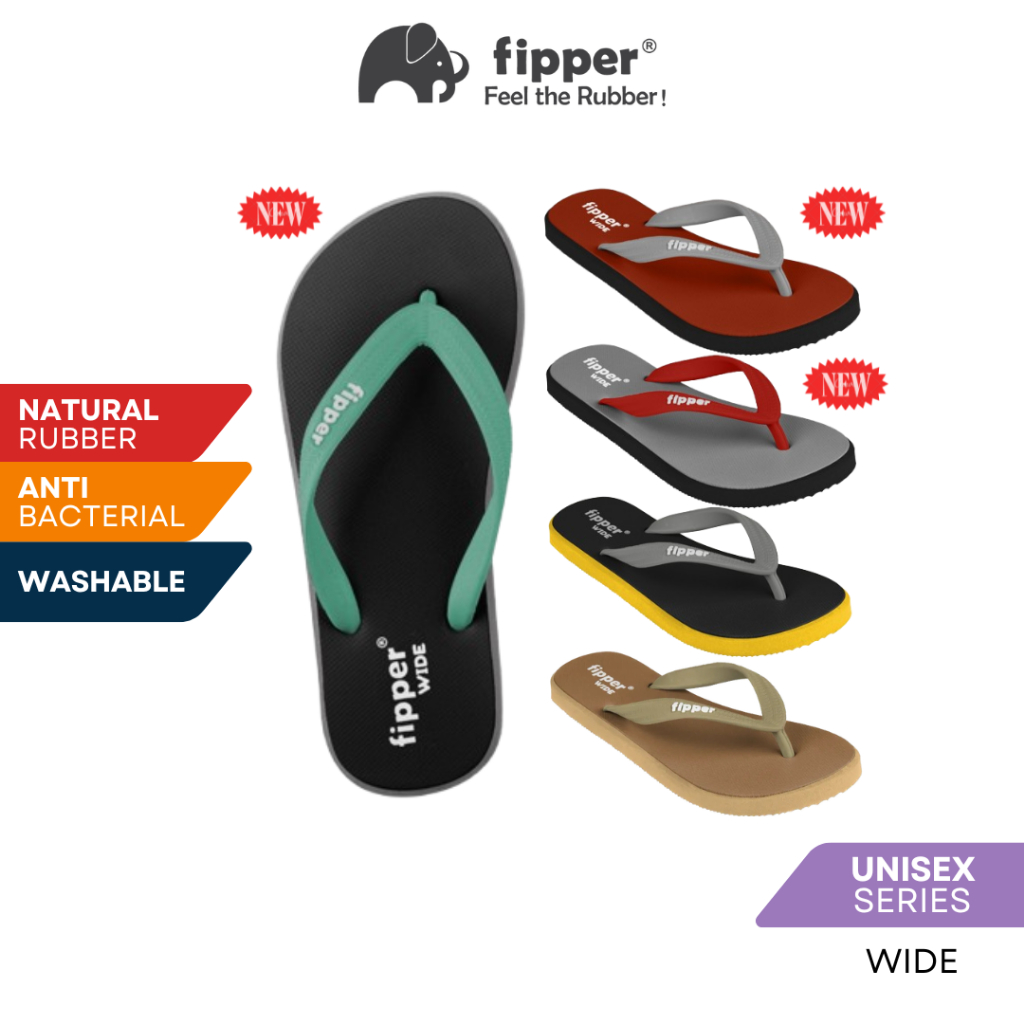 NEW ARRIVAL Fipper Natural Rubber Slipper Wide Series | Shopee Singapore