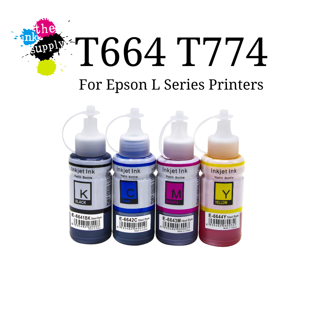 T664 T774 Compatible Epson Ink Bottle Refill for L120 L130 L220 L360 ...