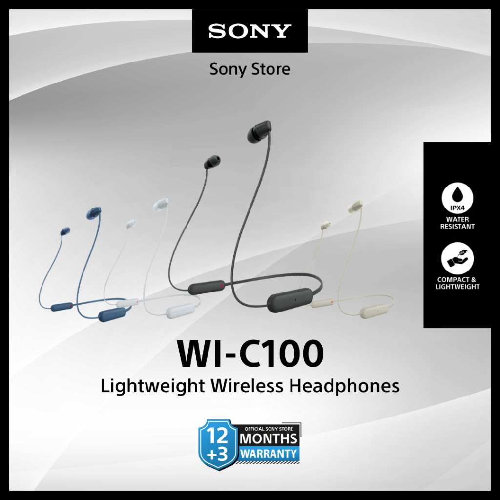 Sony Singapore WI C100 | Wireless In-ear Headphones | WI-C100 | 25hr ...