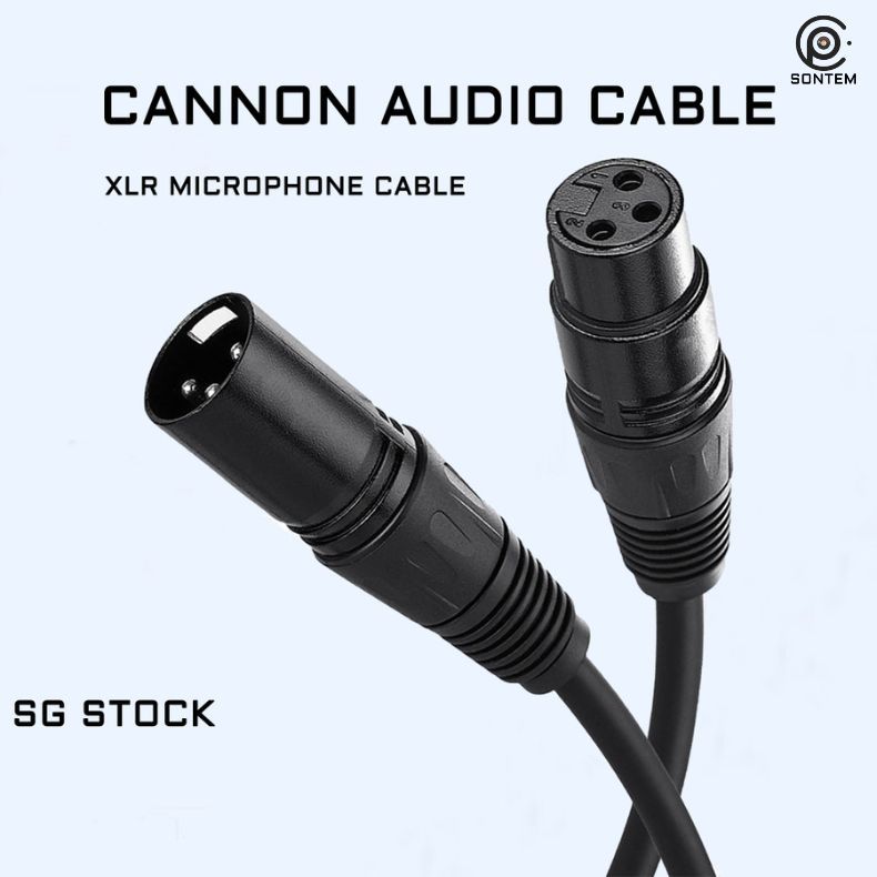 {SG Seller} XLR Cable 1.5/3/5/10m Audio Cable Cannon Professional DMX ...