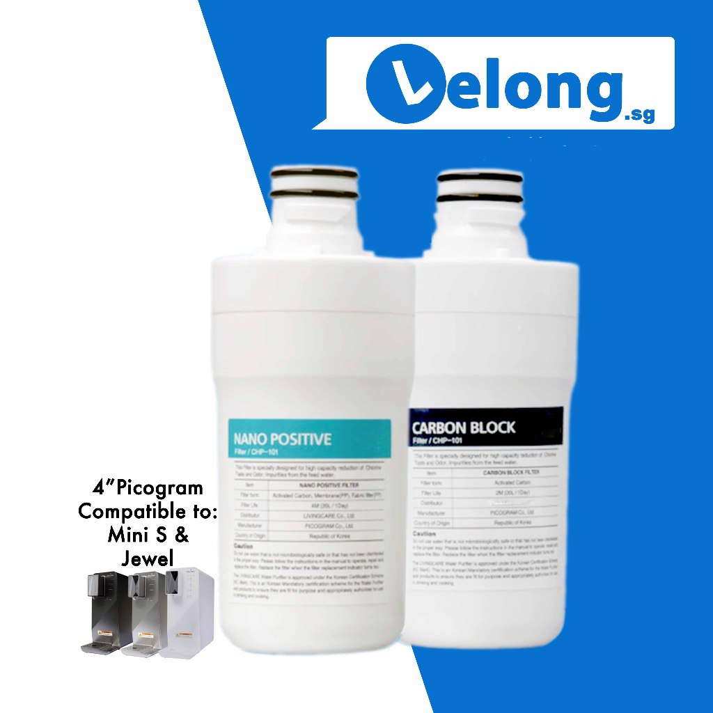 (Ready SG Stock) Premium Picogram 4" Twist type, Quick Change Filter ...