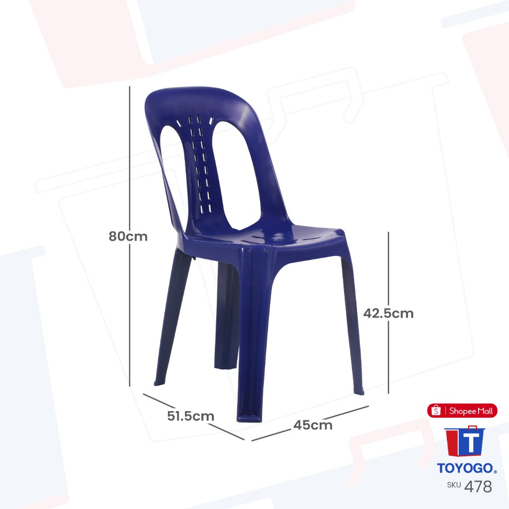 TOYOGO Plastic Royal VIP Chair - Stylish & Durable for Home/Office Use ...