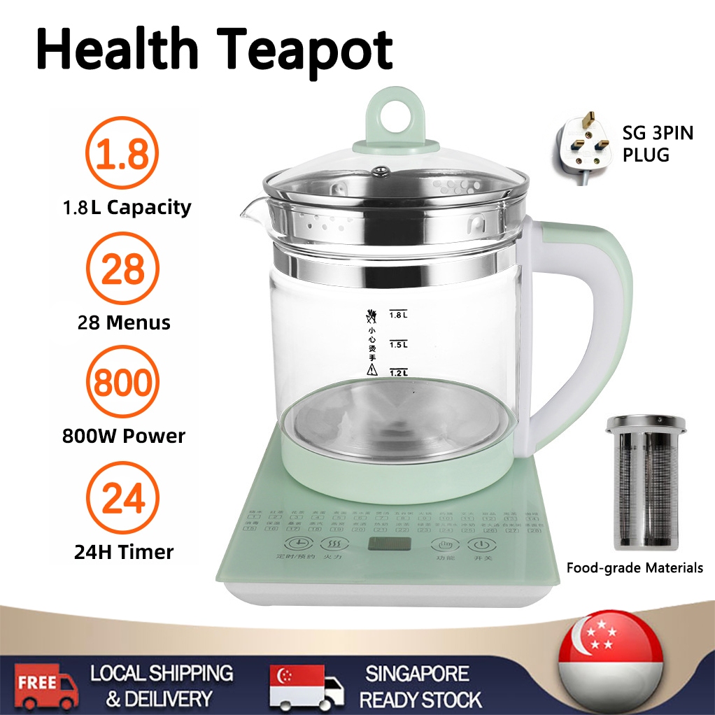 【READY STOCK】Electric Health pot Teapot 1.8L Multi-function Electric ...