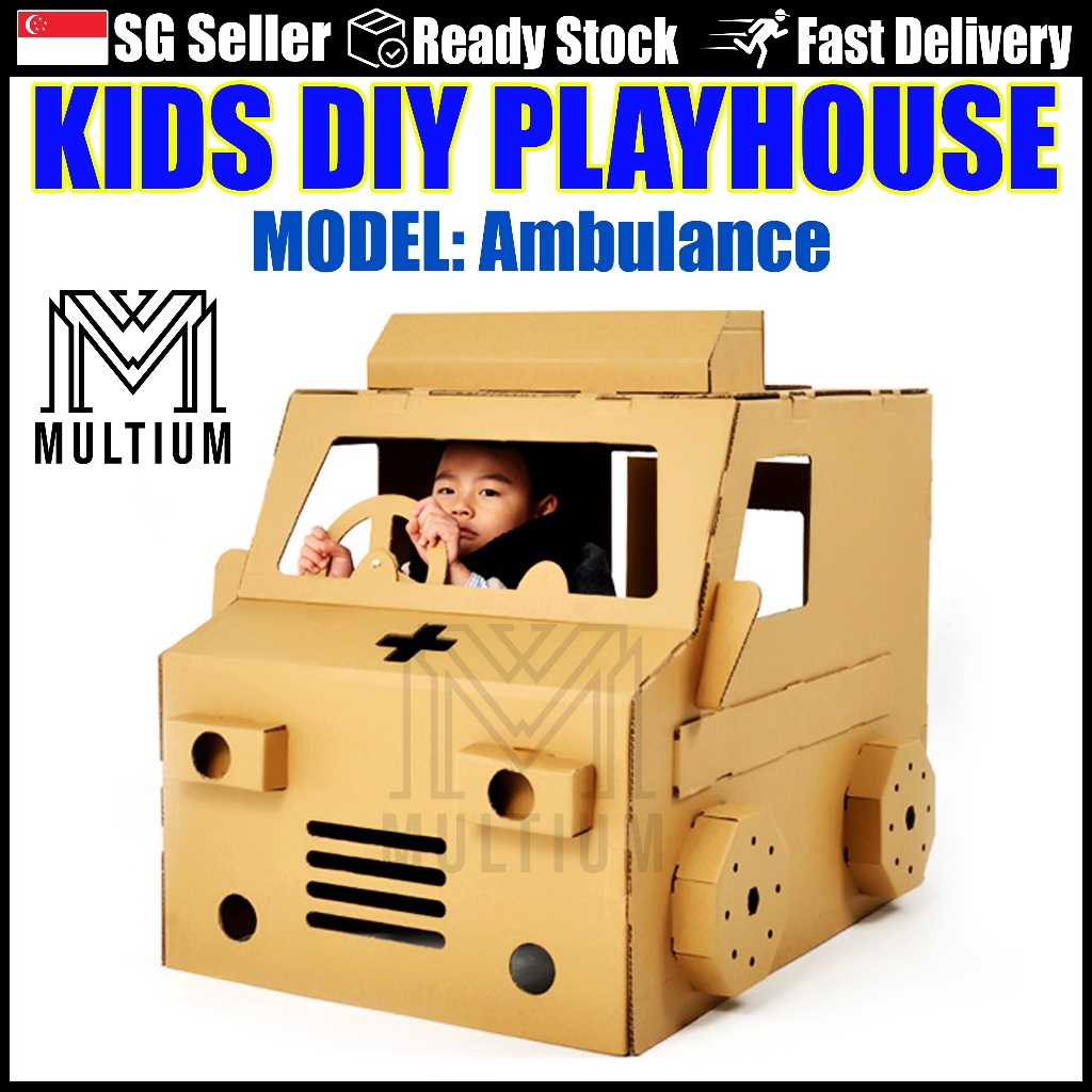 Ambulance 3D DIY Cardboard Toy House For Kids Fun | DIY Craft For Kids ...