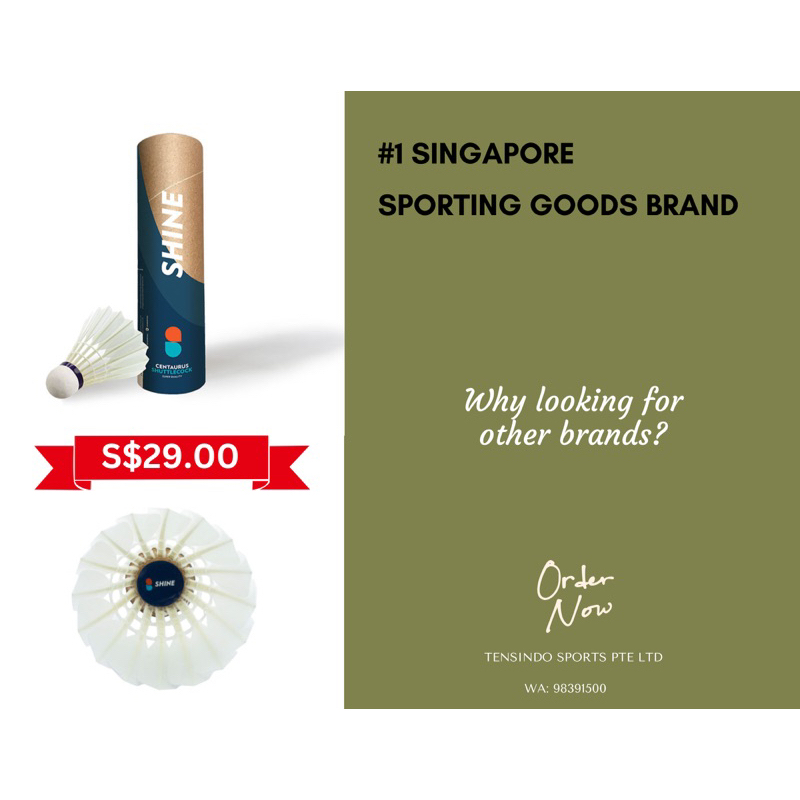 CENTAURUS SHUTTLECOCK (Singapore Brand) | Shopee Singapore