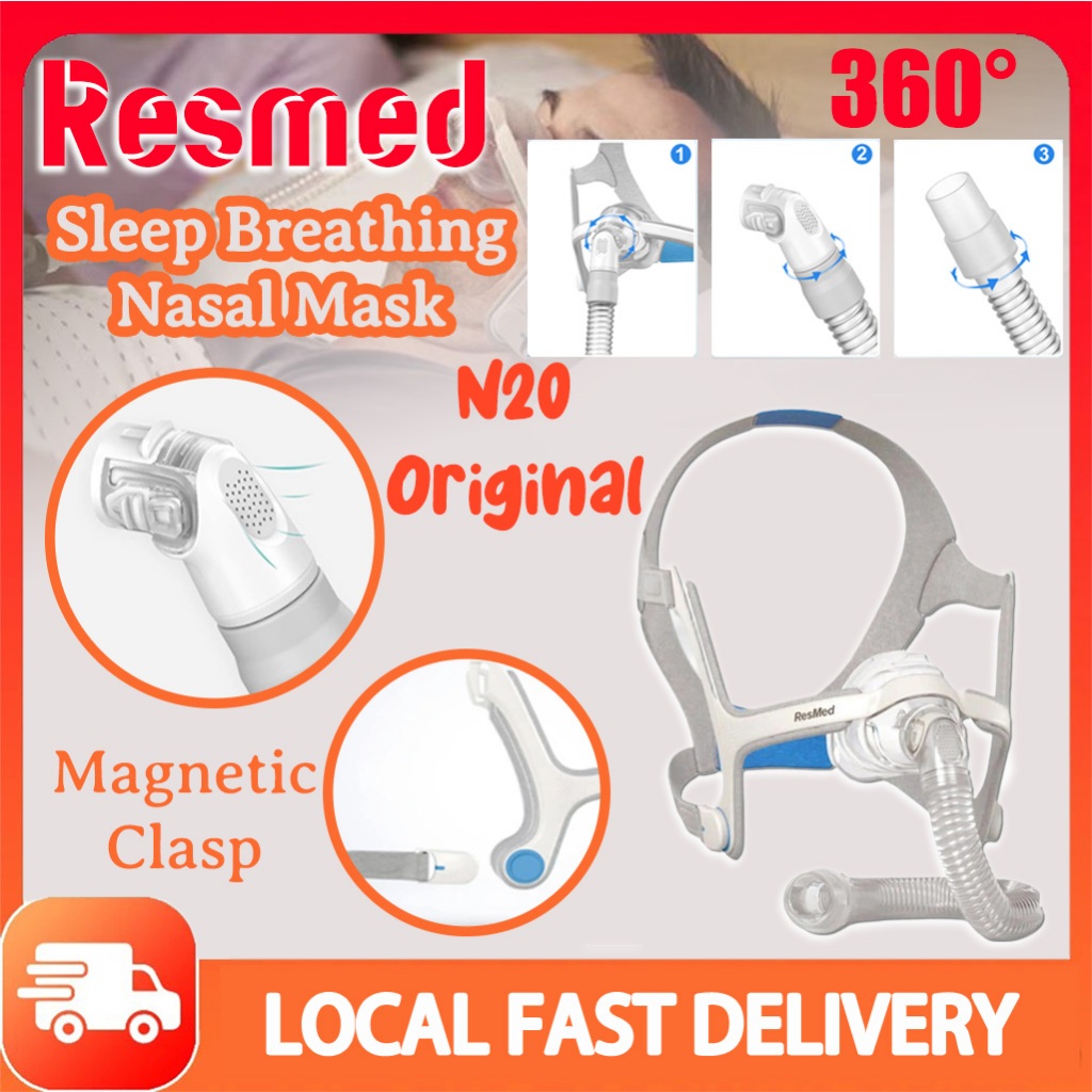 Resmed AirFit N20 Original Imported Sleep Breathing Nasal Mask Face ...
