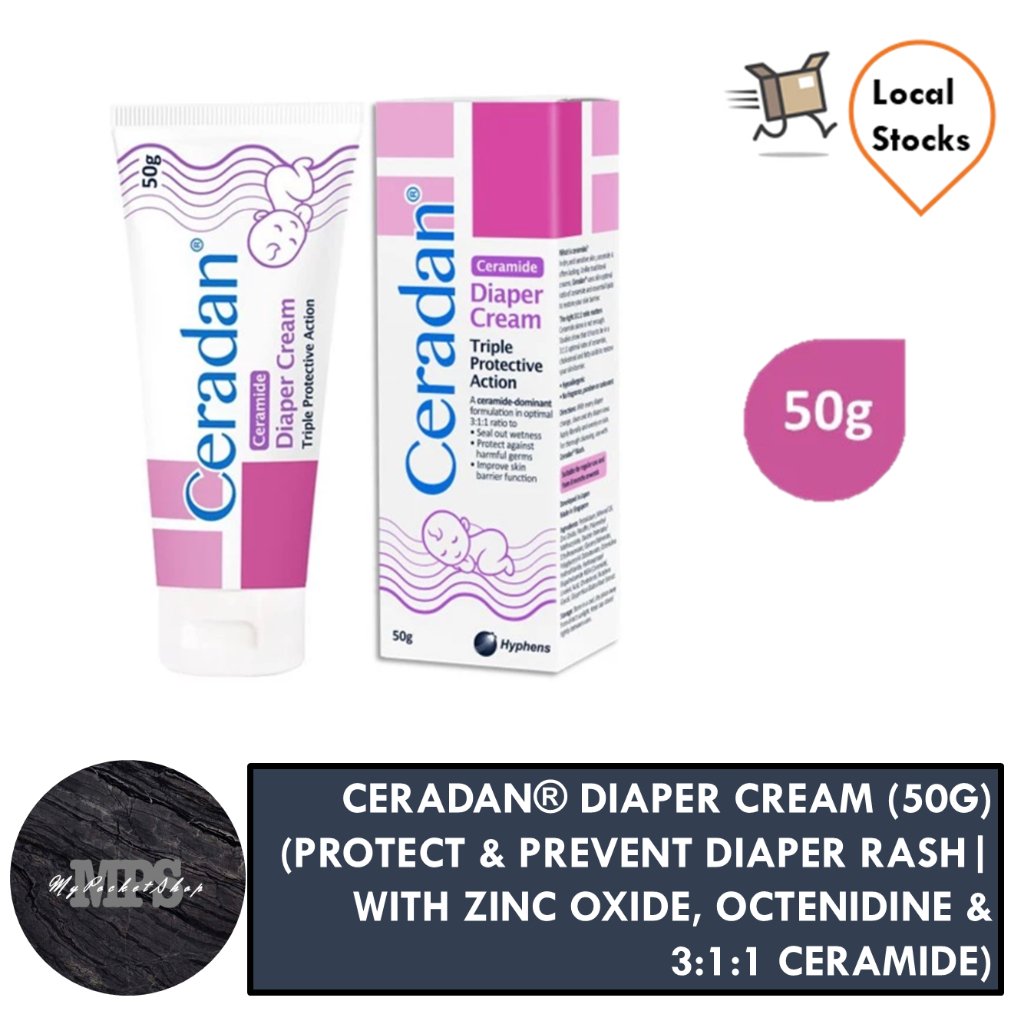 Ceradan® Diaper Cream (50g) (Protect & Prevent Diaper Rash| With Zinc ...