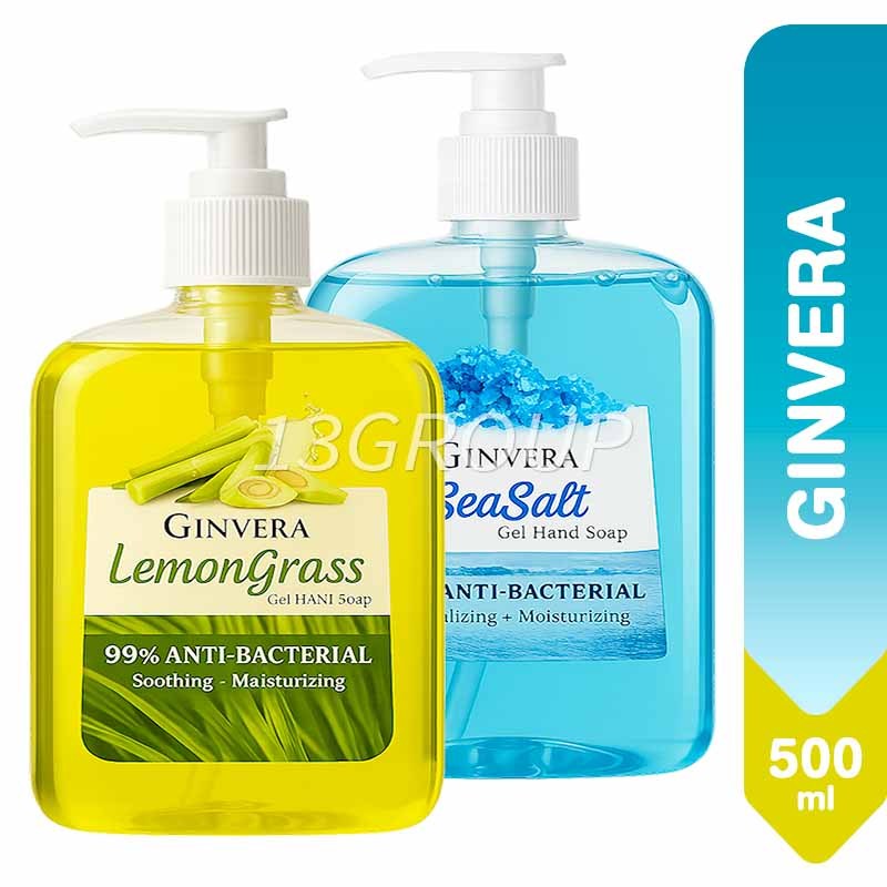 Ginvera Hand Wash / Gentle Refreshing Hand Soap Antibacterial, 500ml ...