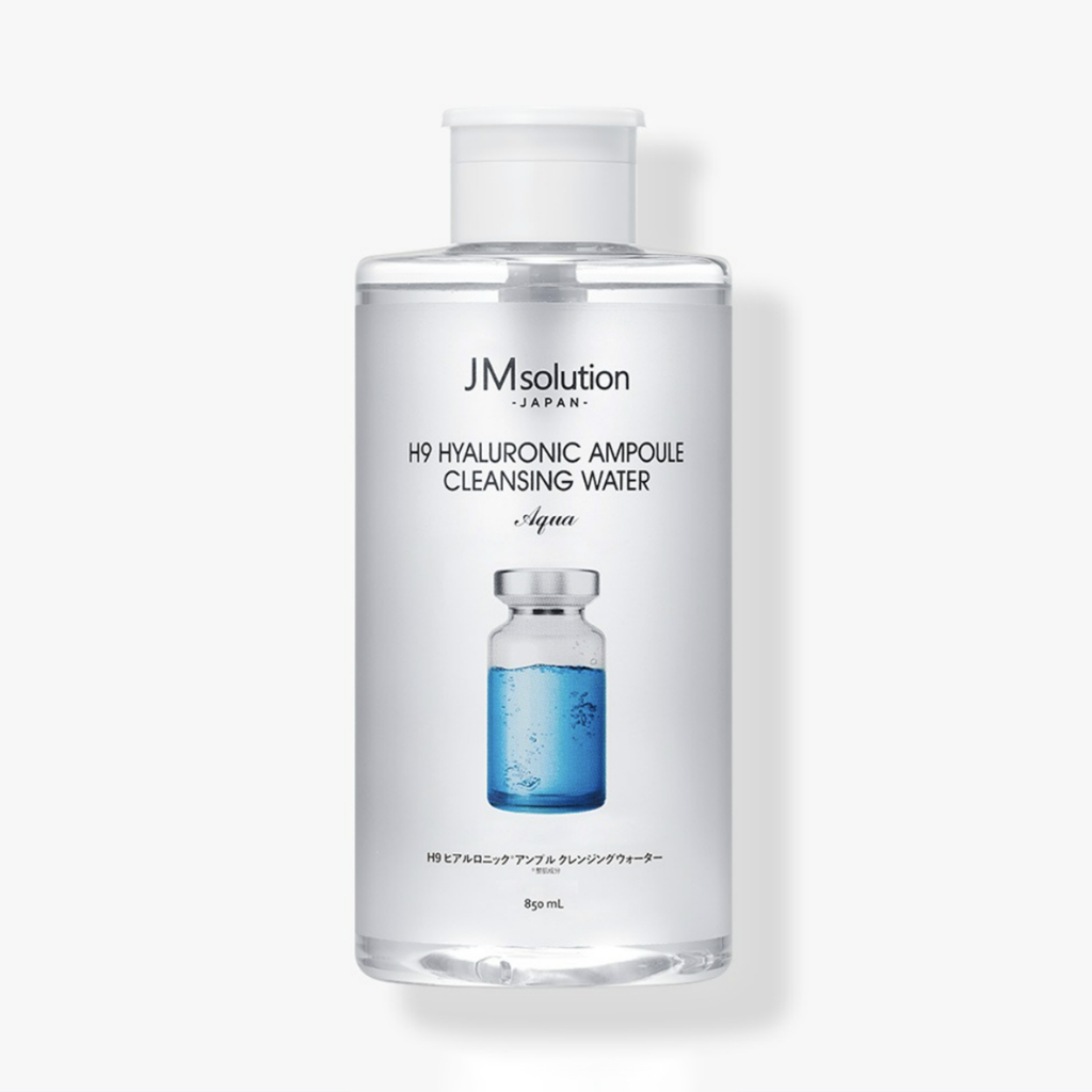 JMSOLUTION H9 Hyaluronic Ampoule Cleansing Water Aqua 850ml | Shopee Singapore