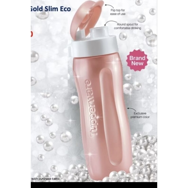 tupperware rose gold bottle 500ml flip cap | Shopee Singapore