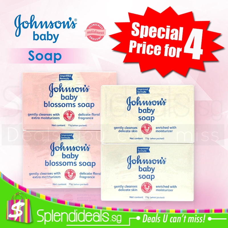 [ JOHNSON'S BABY ] JOHNSON BABY SOAP 75G - WHITE SOAP | MILK SOAP ...