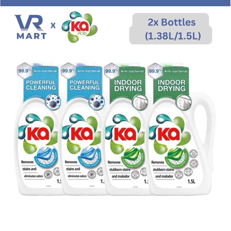 [Bundle of 2] Ka Anti Bacterial Concentrated Laundry Liquid Detergent ...