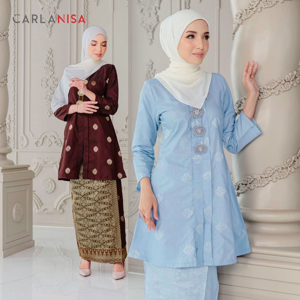 CARLANISA Anggun Kebaya Moden Riau Songket Hot Selling Muslimah Fashion ...