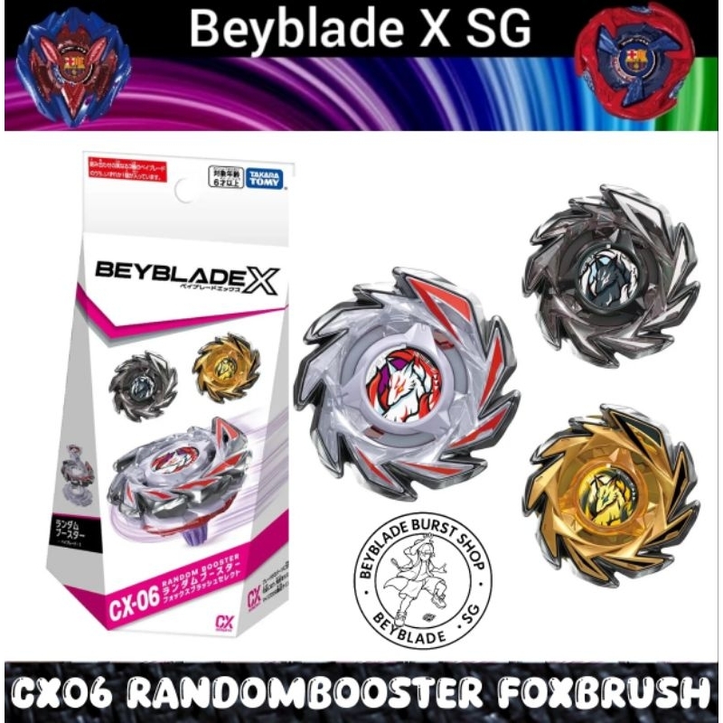 CX-06 Random Booster FoxBrush CX-06 Fox Brush Beyblade X Takara Tomy ...