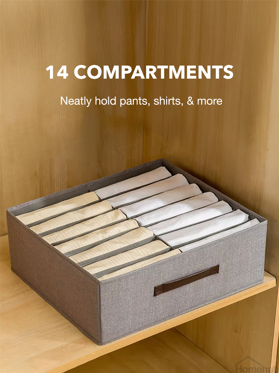 Homehub Clothes Grid Organiser Wardrobe Cupboard Organizer Storage ...