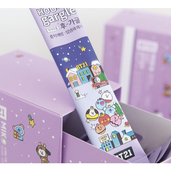 [Hoo-gargle] BT21 Portable Stick Gargle – Jasmine (10ml x 20ea ...
