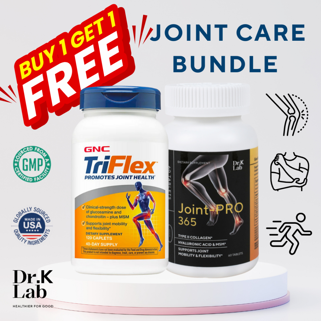 [Buy 1 Free 1]GNC Triflex with Hyaluronic Acid (30/60 Tablets) Free Dr ...