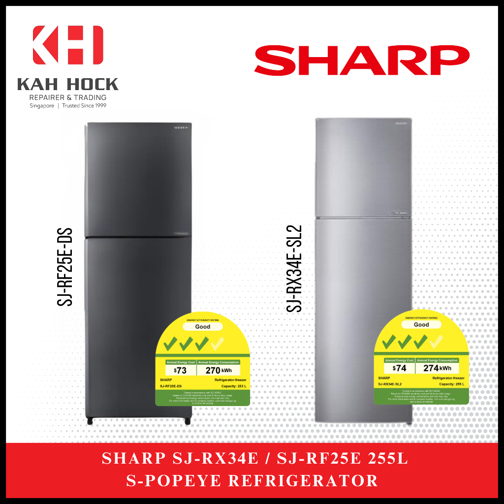 * CAN USE CLIMATE / CDC * 3 TICKS * SHARP 225L: SJ-RF22E / 255L: SJ ...